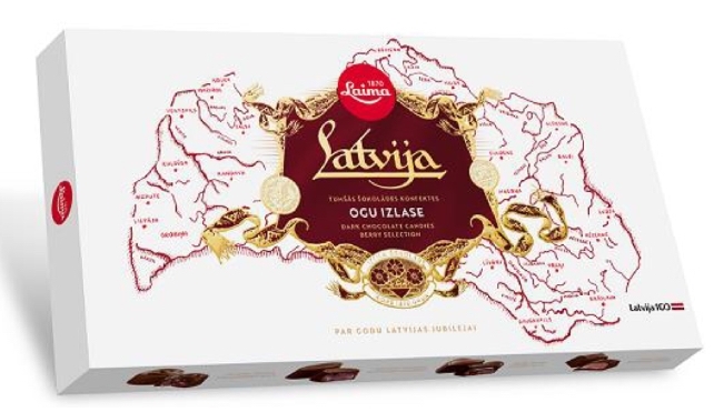 LAIMA - Berry selection dark choc. candies 210g/Latvia / (box*10 ...