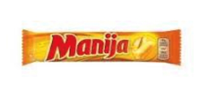 Manija - Chocolate Bar with Peanut 49g (box*30). Jolly Grocer