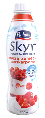 BALTAIS - Baltais Skyr drinking yogurt with strawberry mascarpone 700G ...